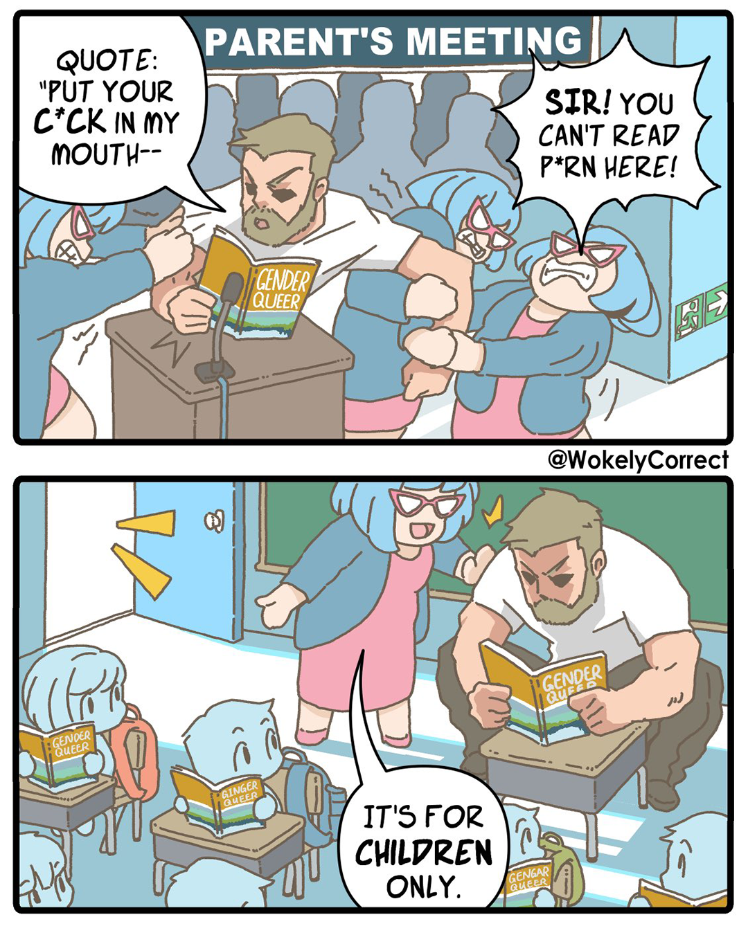 Classroom Reading - WokelyCorrect #13 | Arkhaven Comics