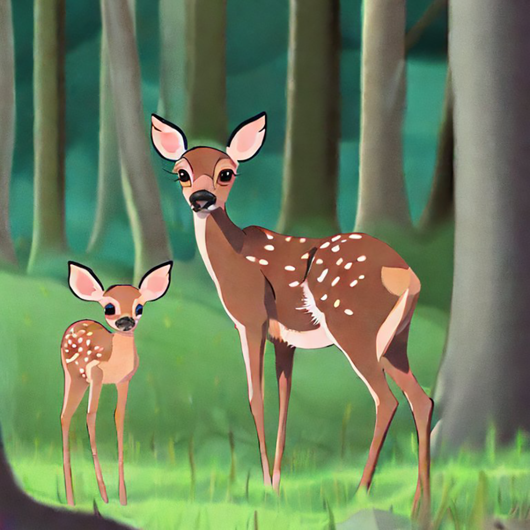 The Fawn and His Mother - Aesops Fables #22 | Arkhaven Comics