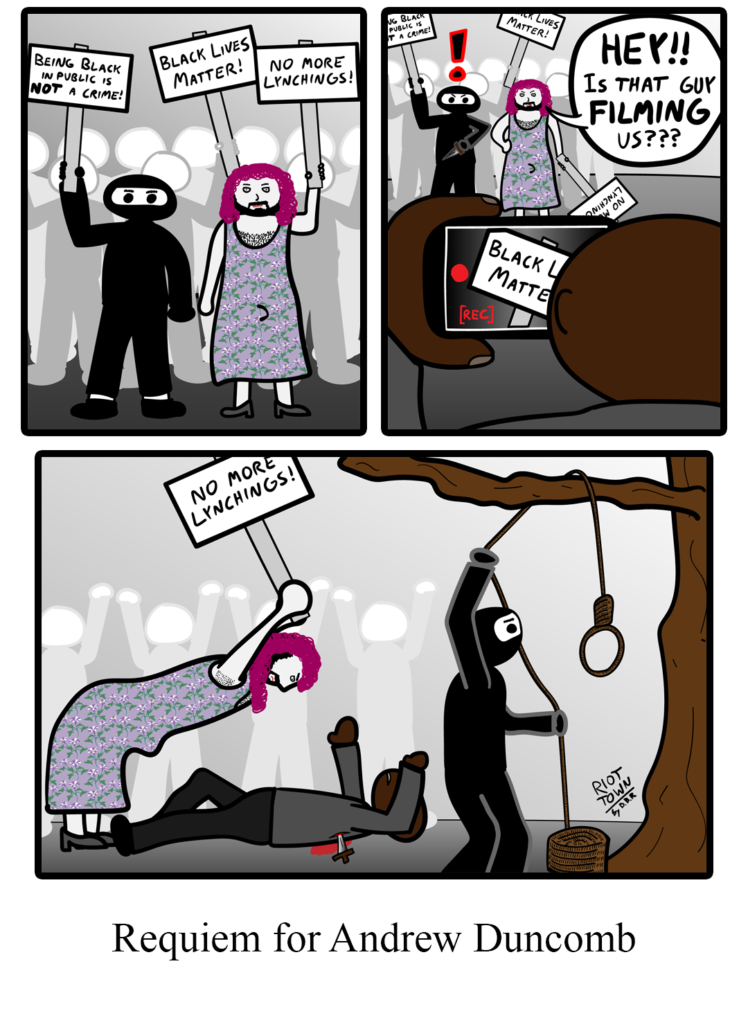 Requiem for Andrew Duncomb - Riot Town, USA #19 | Arkhaven Comics