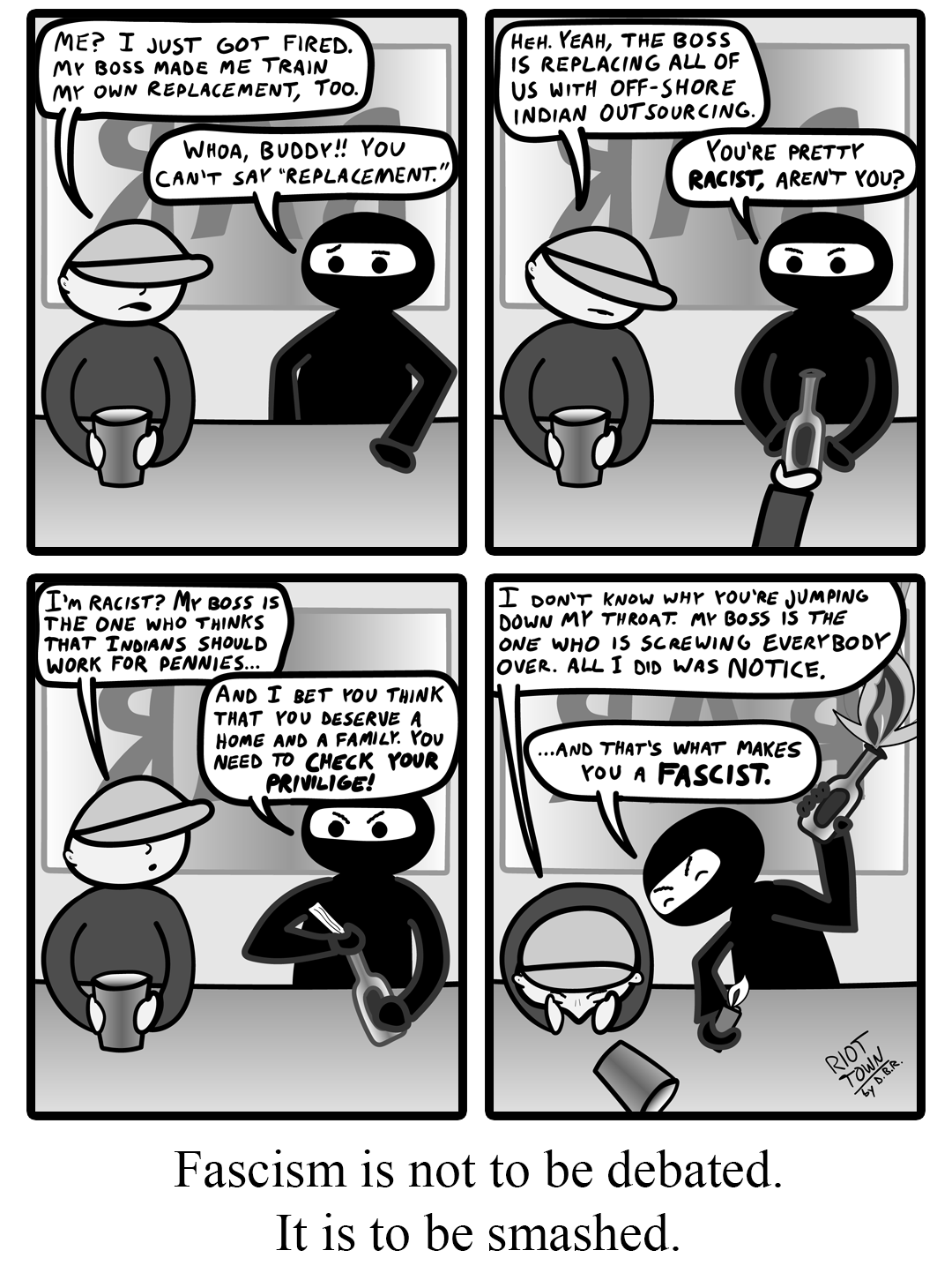 Fascism is Not to be Debated - Riot Town, USA #18 | Arkhaven Comics