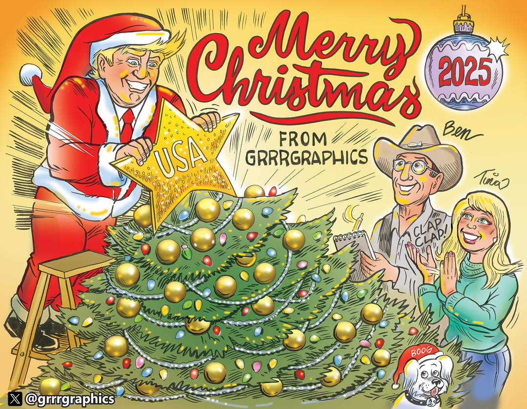 Merry Christmas From Ben and Tina - Ben Garrison #230 | Arkhaven Comics