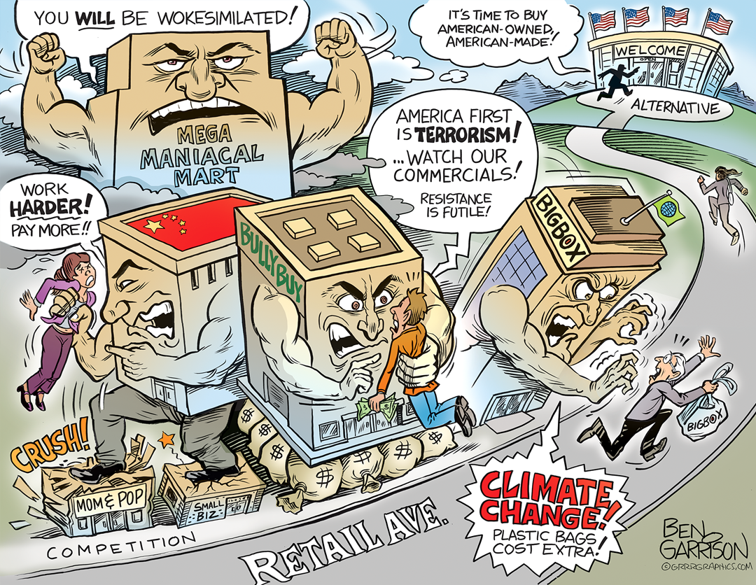 Big Box Stores - Ben Garrison #142 | Arkhaven Comics